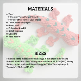 Lizard No Sew Crochet Pattern – CuteVilleToys